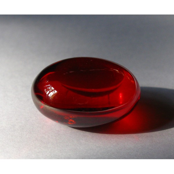 RARE Oval Scarlet Red NAGA EYE Thai talisman Cave Crystal Magic Power ...